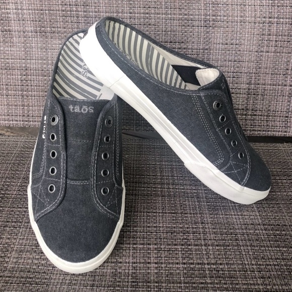 Taos Footwear | Shoes | Taos Canvas Mule Slip On Sneakers Size 9 | Poshmark